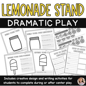 Lemonade Stand Dramatic Play Center / Pretend Play / Elementary School ...