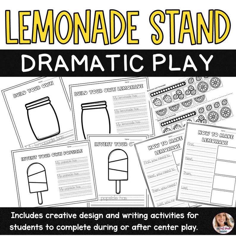 Lemonade Stand Dramatic Play Center / Pretend Play / Elementary School ...