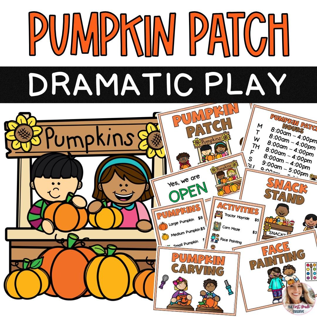 Pumpkin Patch Dramatic Play Center / Pretend Play / Elementary School ...