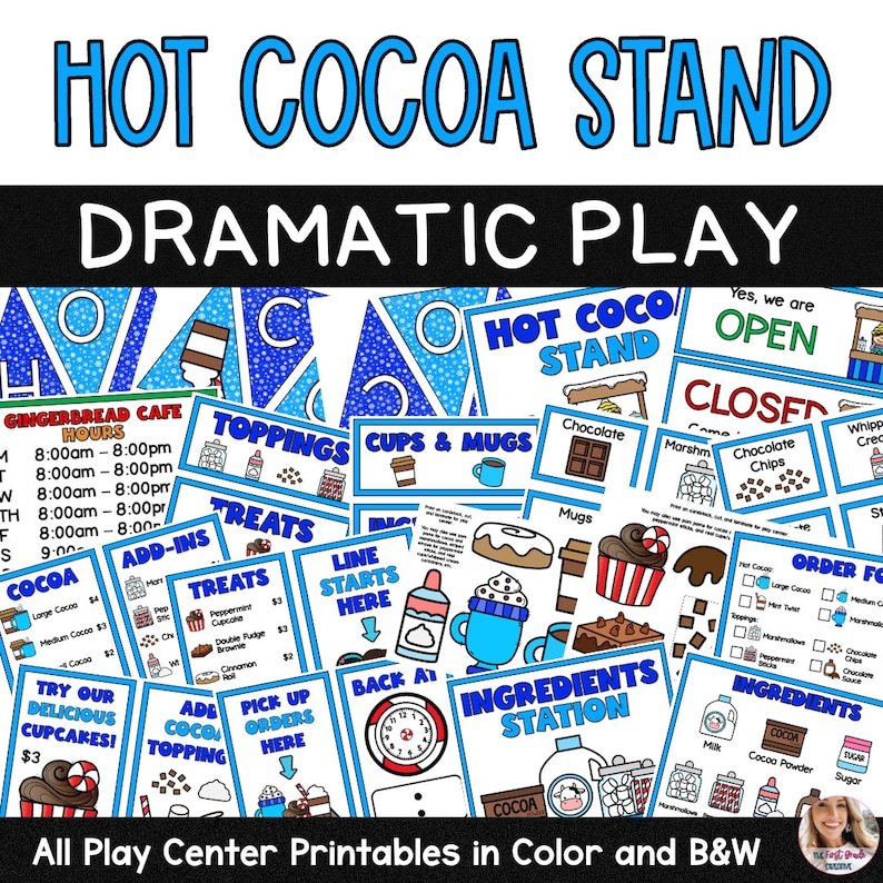 Hot Cocoa Stand Dramatic Play Center / Pretend Play / Elementary School ...