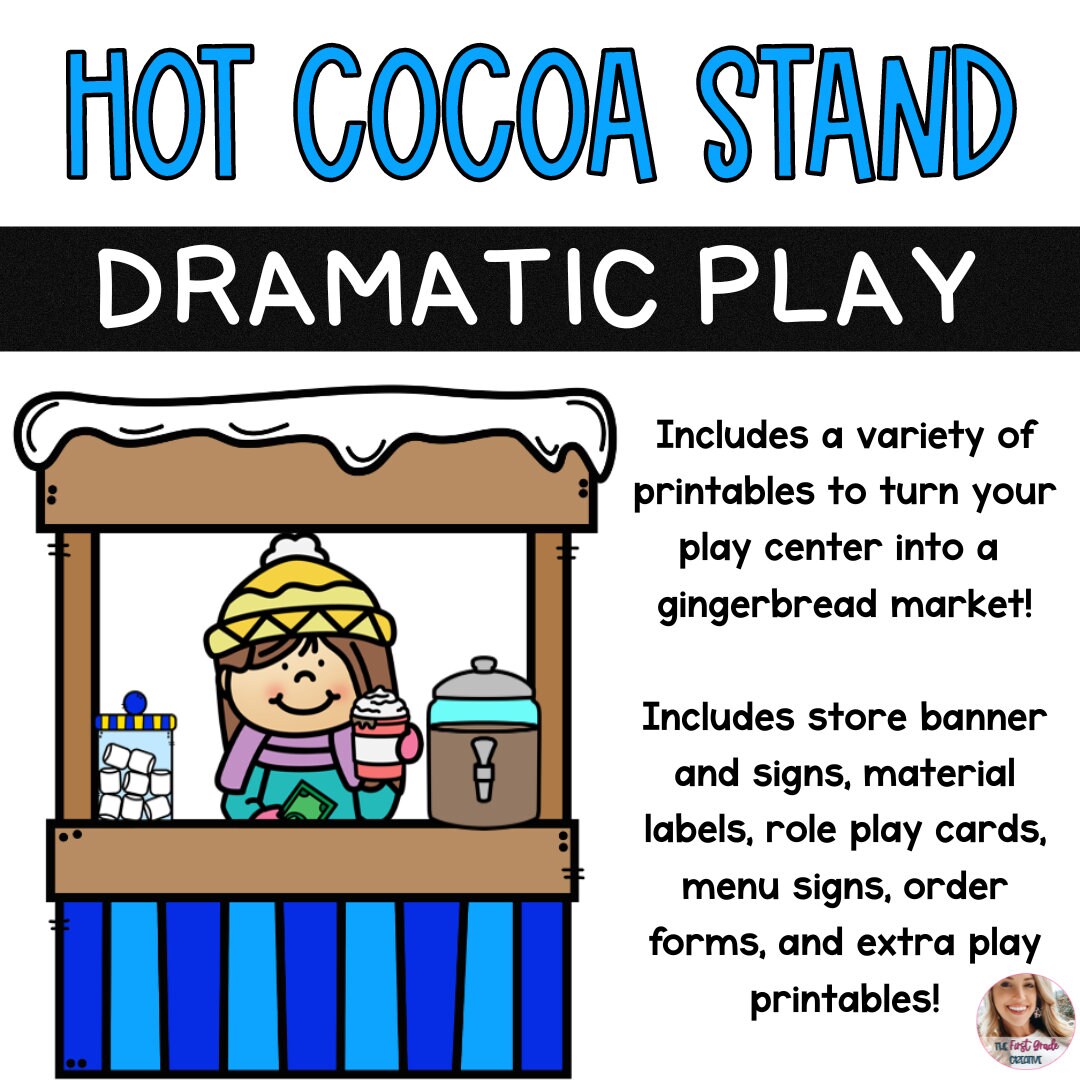 Hot Cocoa Stand Dramatic Play Center / Pretend Play / Elementary School ...