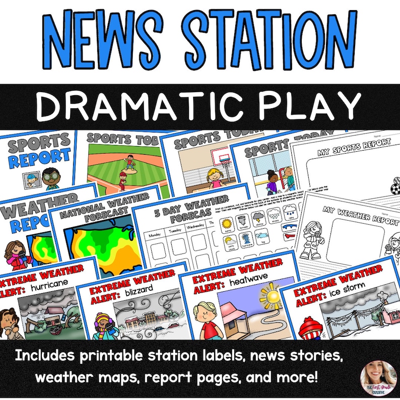 News Station Dramatic Play Center / Pretend Play / Elementary School ...