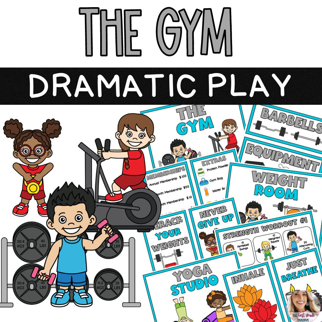 Gym Dramatic Play Center Fitness Center Play Pretend Play Elementary School Homeschool