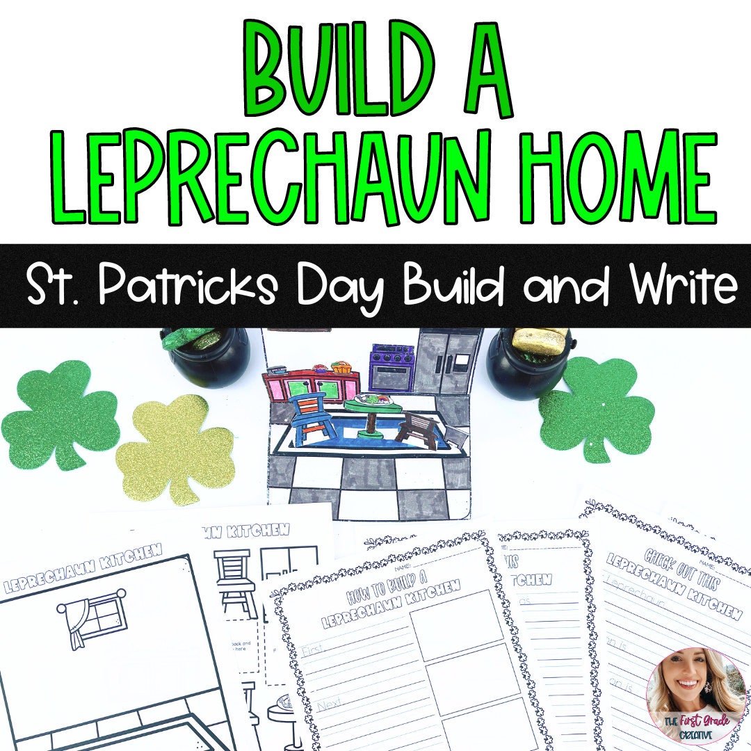 Leprechaun House Printable Activity for Kids / Leprechaun Trap ...