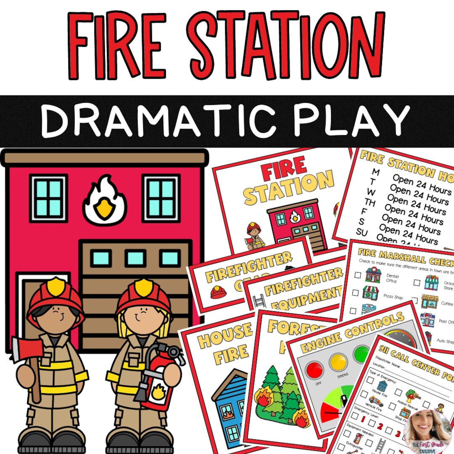Fire Station Dramatic Play Center / Pretend Play / Elementary School ...