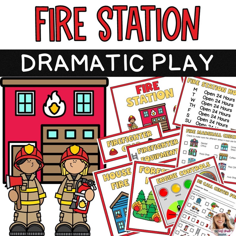 Fire Station Dramatic Play Center / Pretend Play / Elementary School ...