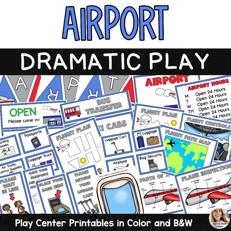 Airport Dramatic Play Center / Pretend Play / Elementary School ...