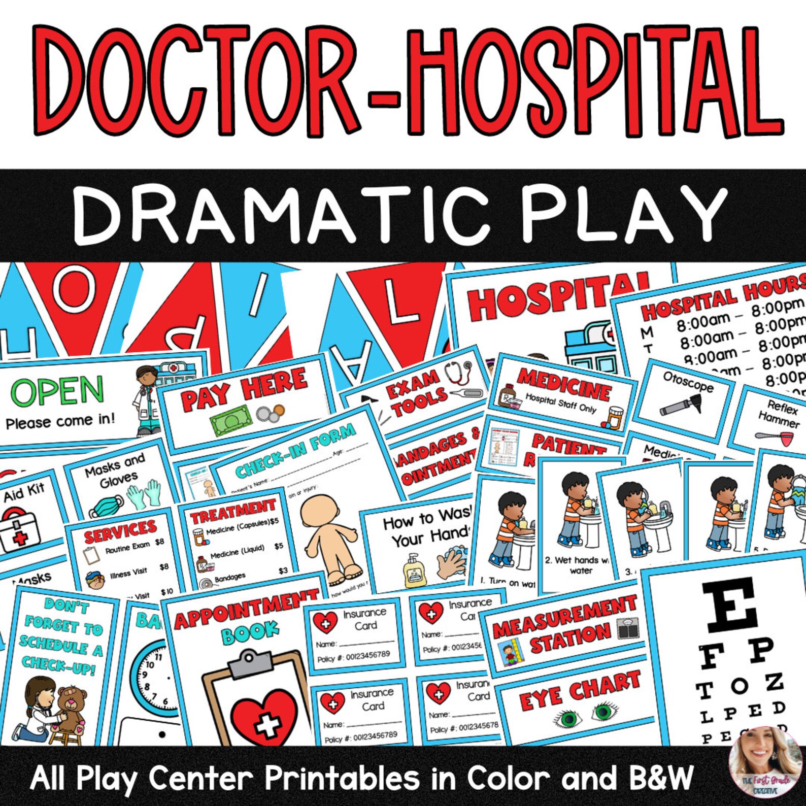 Doctor Hospital Dramatic Play Center / Pretend Play / Elementary School ...