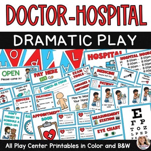 Doctor Hospital Dramatic Play Center / Pretend Play / Elementary School ...