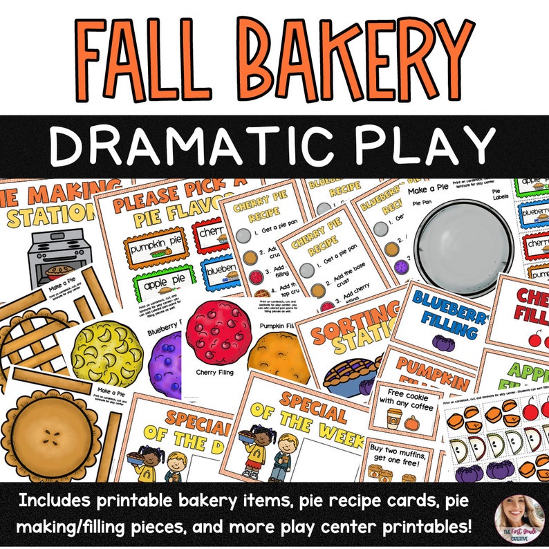 Fall Bakery Dramatic Play Center / Pretend Play / Elementary School ...