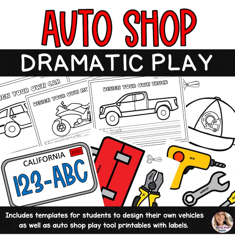 Auto Shop Dramatic Play Center / Pretend Play / Elementary School ...