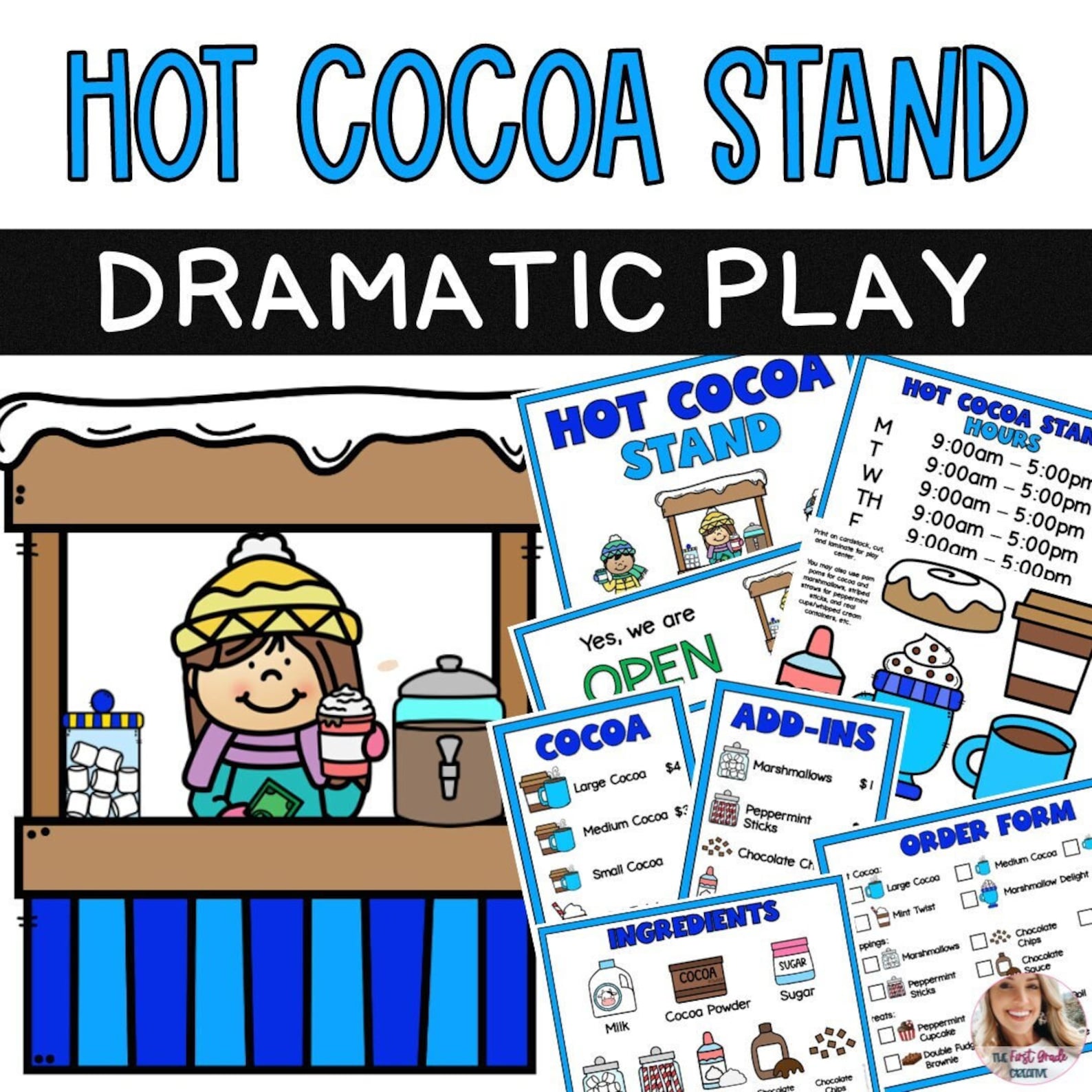 Hot Cocoa Stand Dramatic Play Center / Pretend Play / Elementary School ...