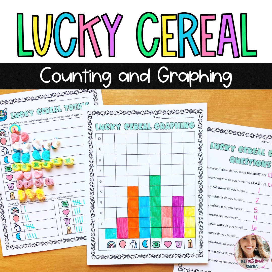 Lucky Cereal Math Activities / Sorting / Counting / Adding / Graphing ...