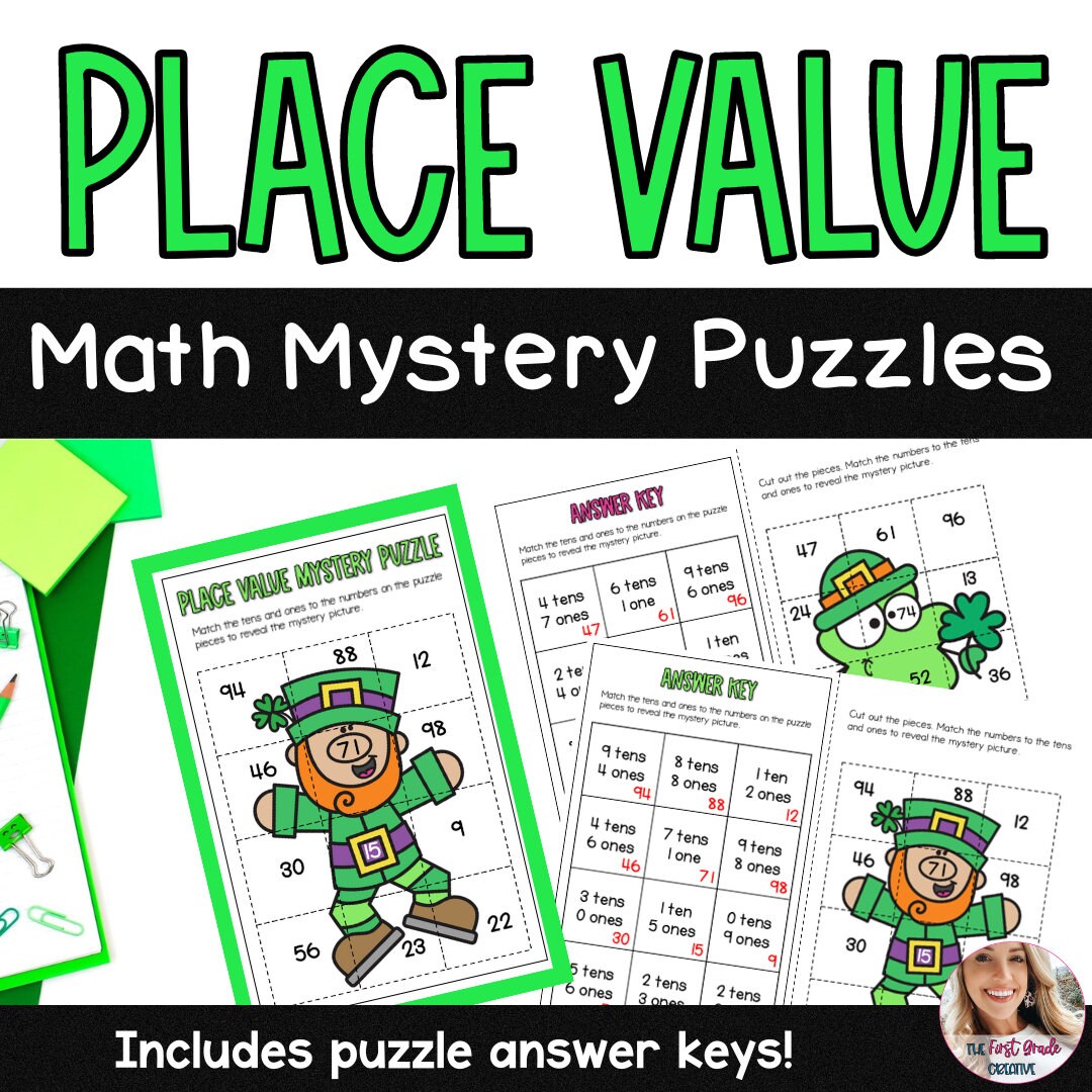 March Place Value to 100 Puzzles Printable Math Puzzles 12 - Etsy