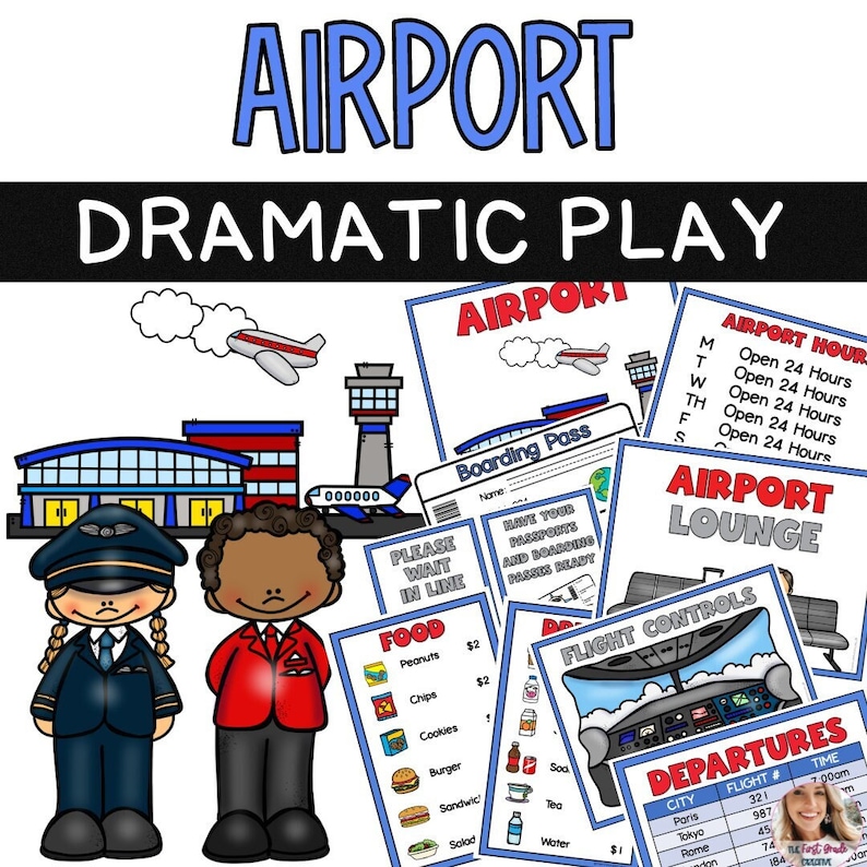 Airport Dramatic Play Center / Pretend Play / Elementary School ...