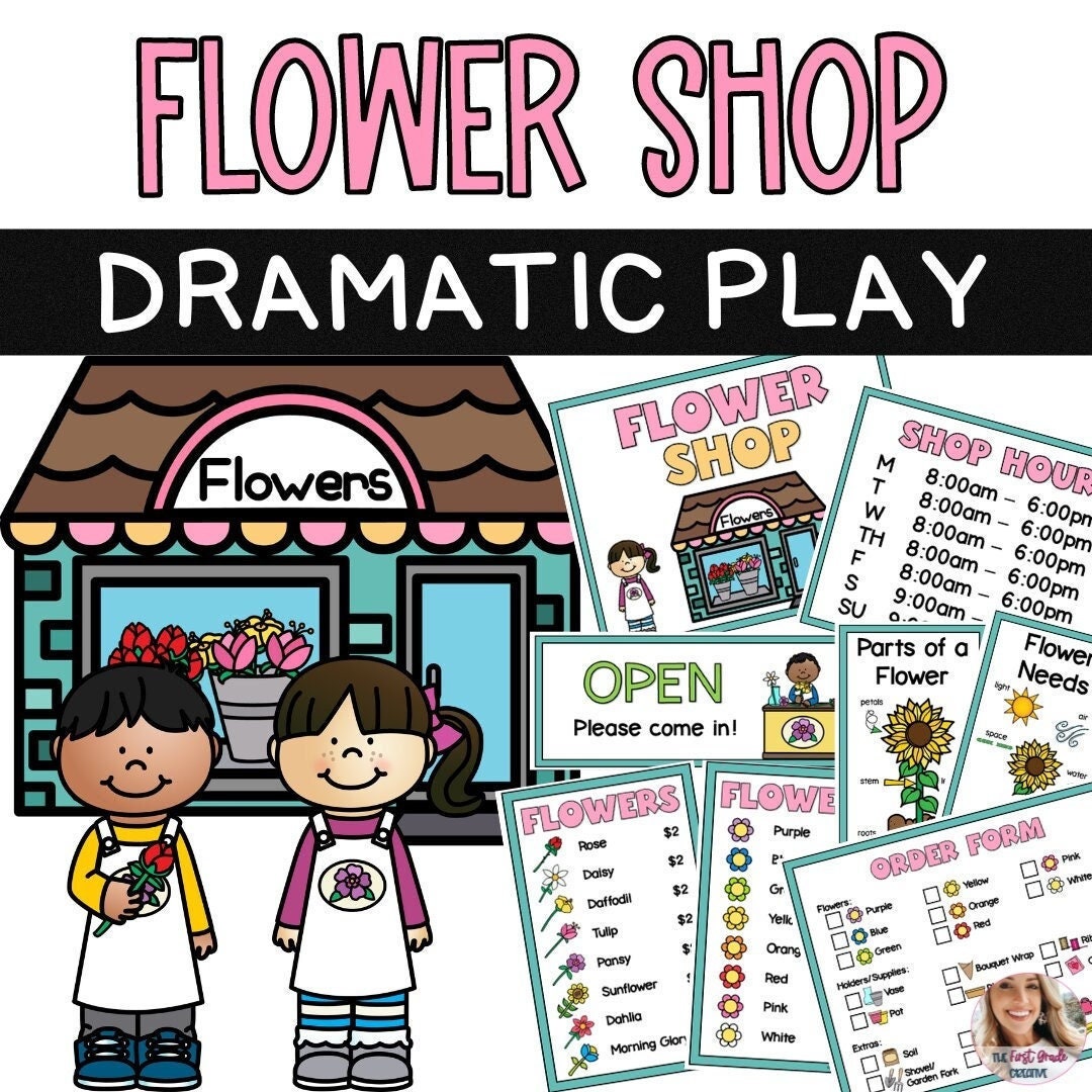 Flower Shop Dramatic Play Center / Pretend Play / Elementary - Etsy
