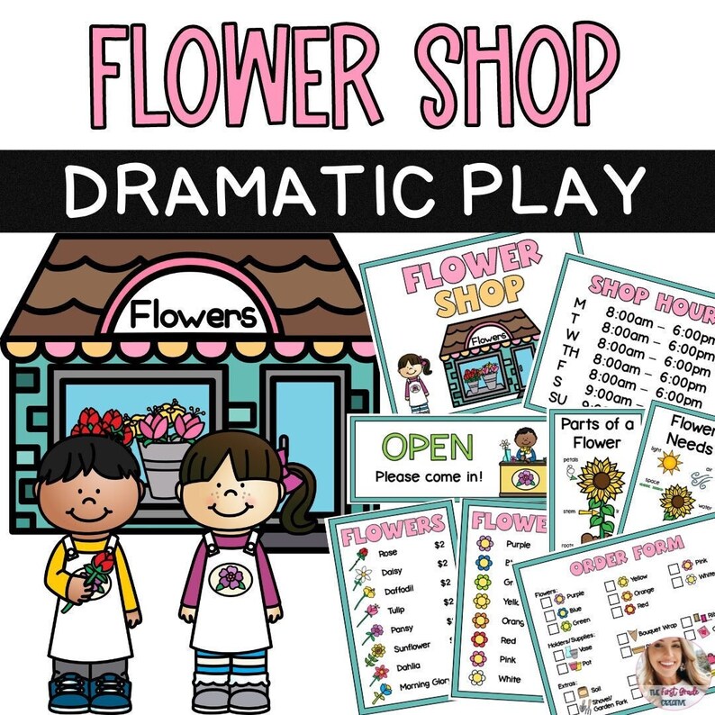Flower Shop Dramatic Play Center / Pretend Play / Elementary - Etsy