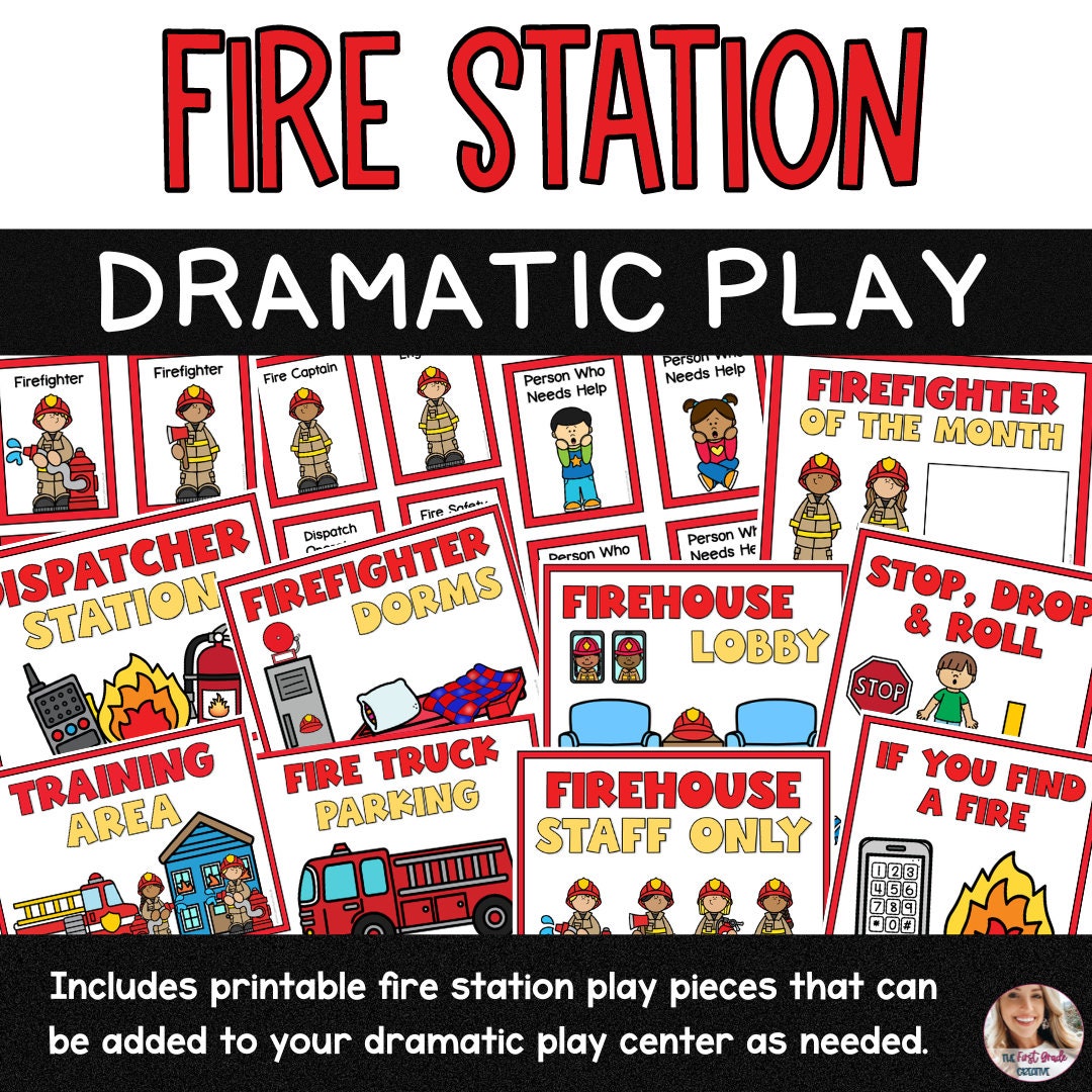 Fire Station Dramatic Play Center / Pretend Play / Elementary School ...