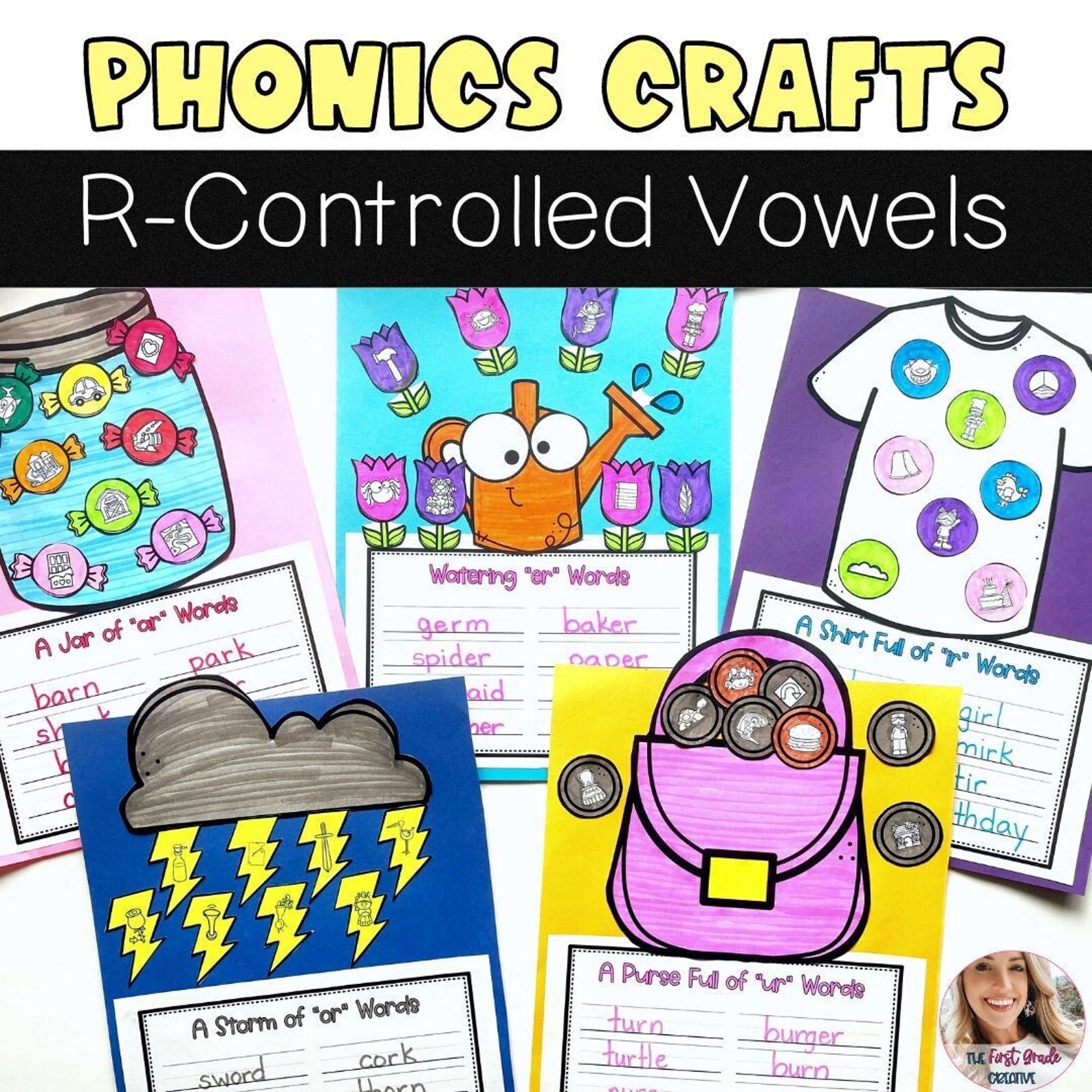 R-controlled Vowels Phonics Crafts: Elementary Activities (digital ...