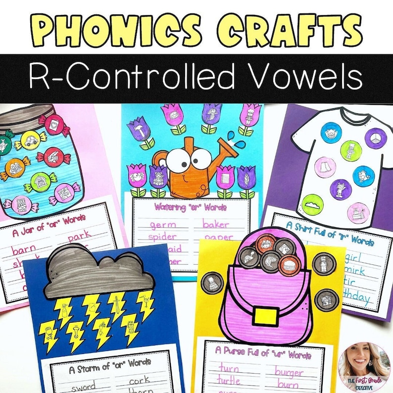 R Controlled Vowels Phonics Crafts / Phonics Activities / Elementary ...