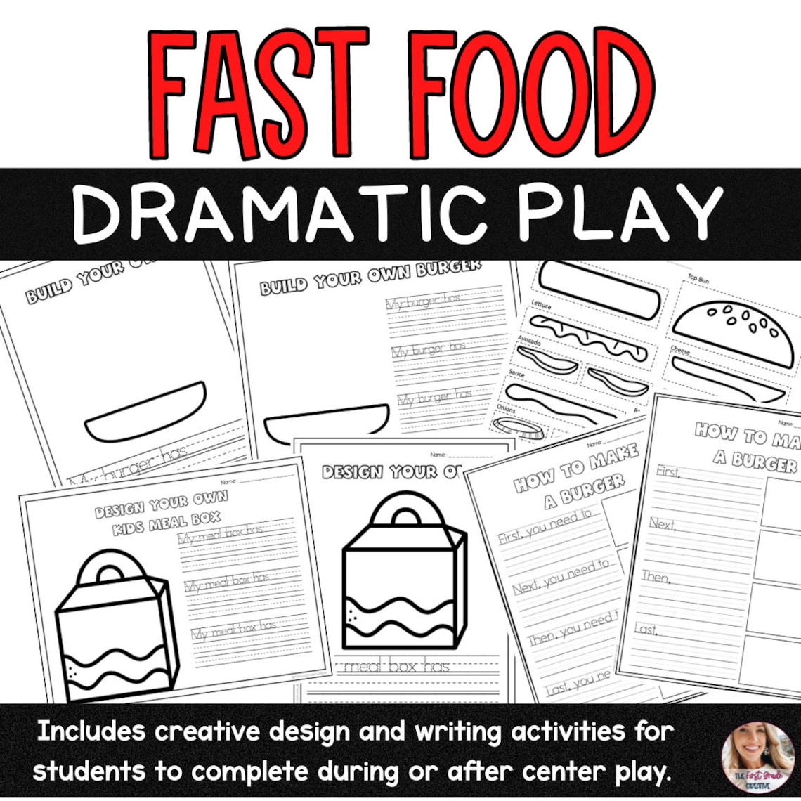 Fast Food Restaurant Dramatic Play Center / Pretend Play / Elementary ...