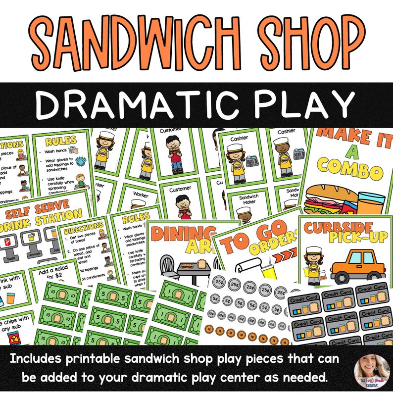 Sandwich Shop Dramatic Play Center / Pretend Play / Elementary School ...