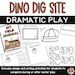 Dinosaur Dig Site Dramatic Play Center / Pretend Play / Elementary ...