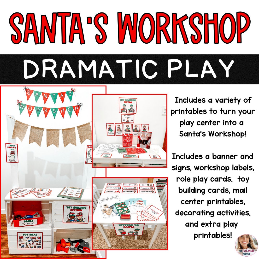 Santas Workshop Dramatic Play Center / Pretend Play / Elementary School ...