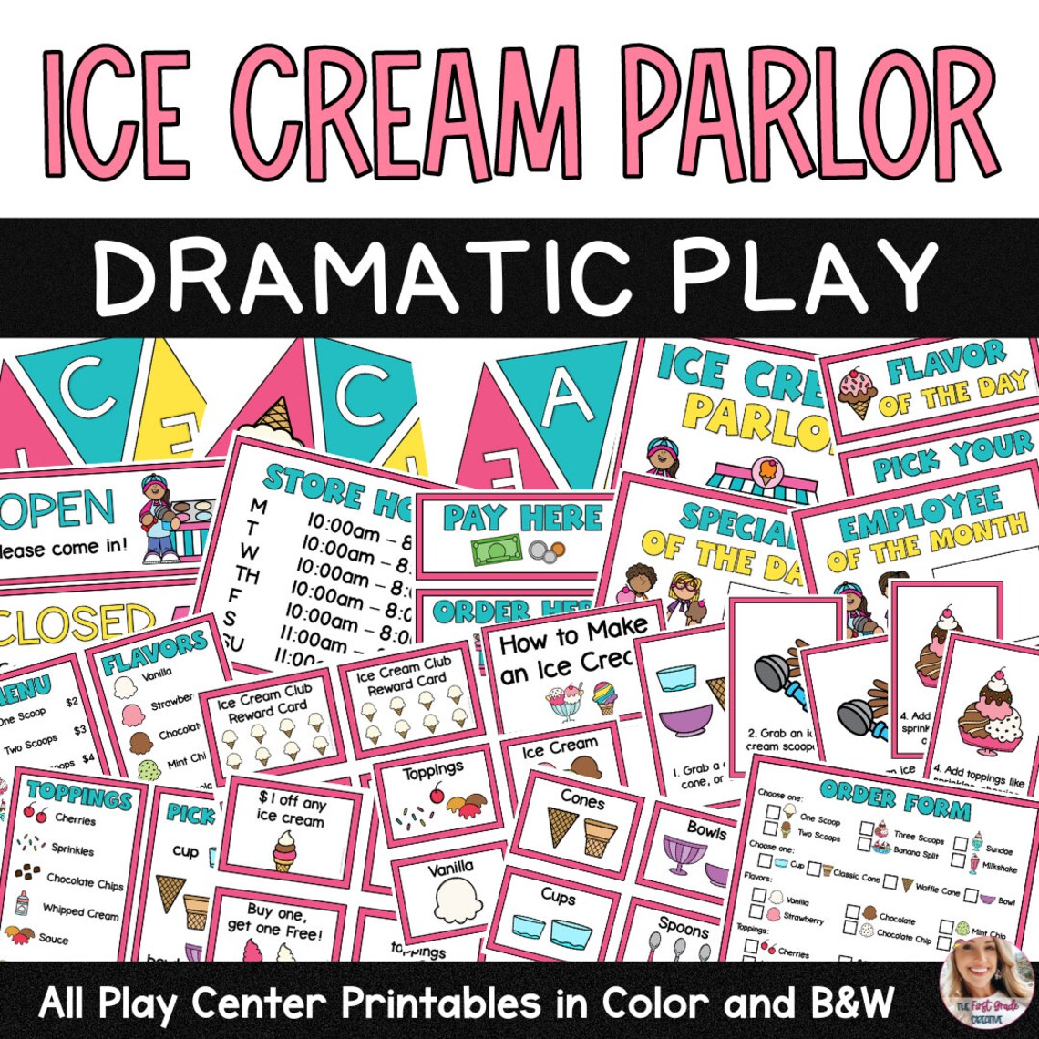 Ice Cream Parlor Dramatic Play Center / Pretend Play / Elementary ...