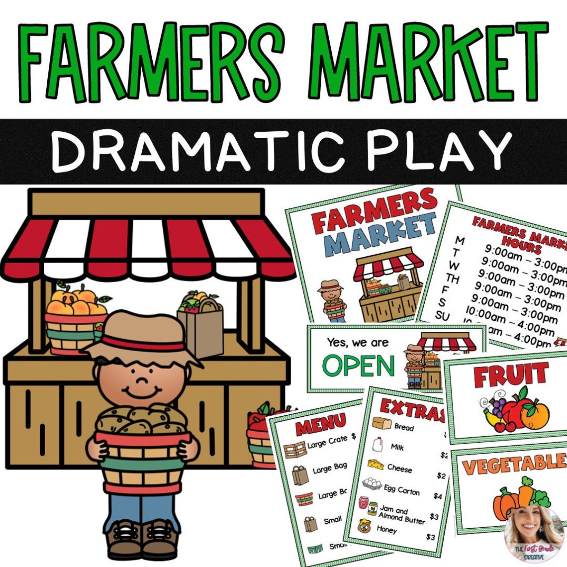 Farmers Market Dramatic Play Center / Pretend Play / Elementary School ...