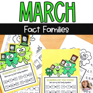 March Math Crafts / St Patricks Day Math Activities / Addition / Place ...