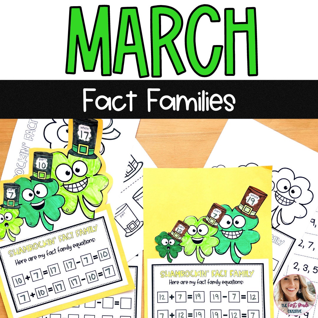 March Math Crafts / St Patricks Day Math Activities / Addition / Place ...