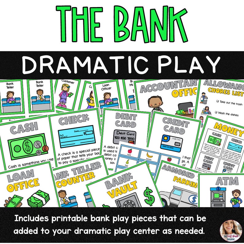 Bank Dramatic Play Center / Pretend Play / Elementary School ...