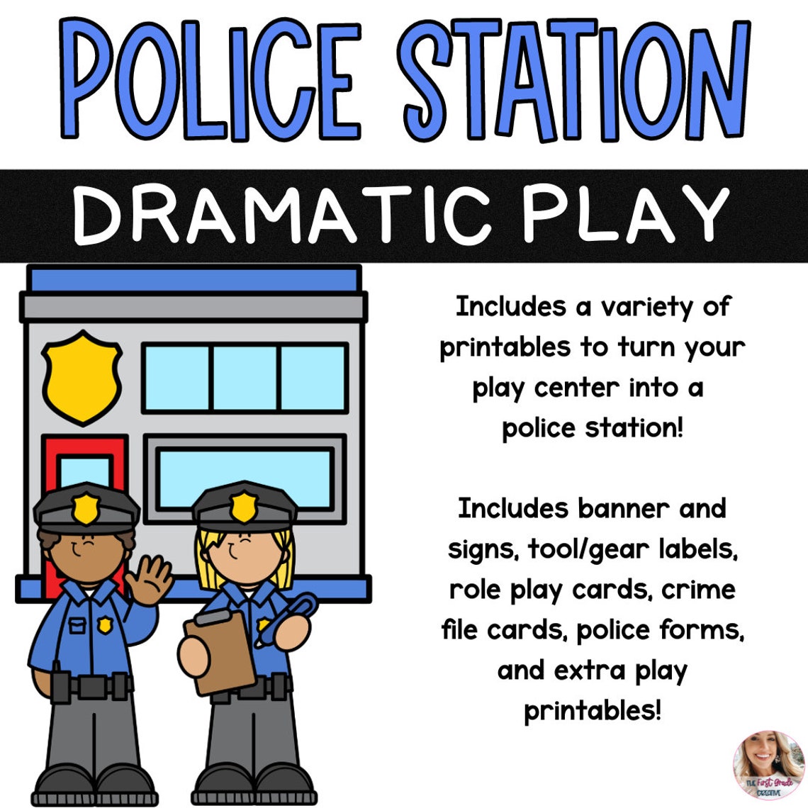 Police Station Dramatic Play Center / Pretend Play / Elementary School ...