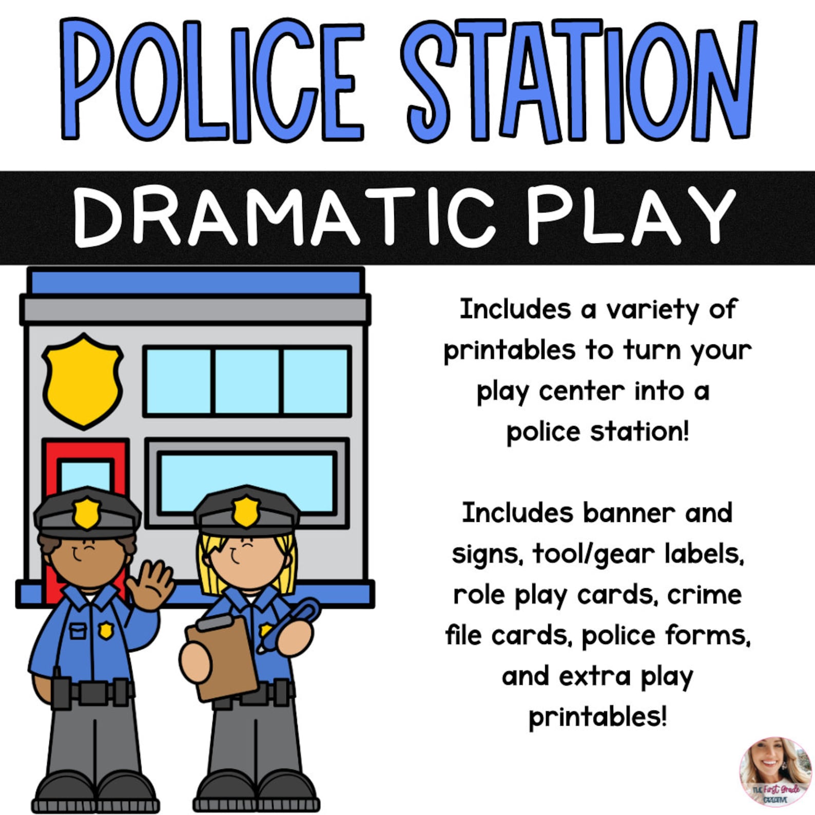 Police Station Dramatic Play Center / Pretend Play / Elementary School ...