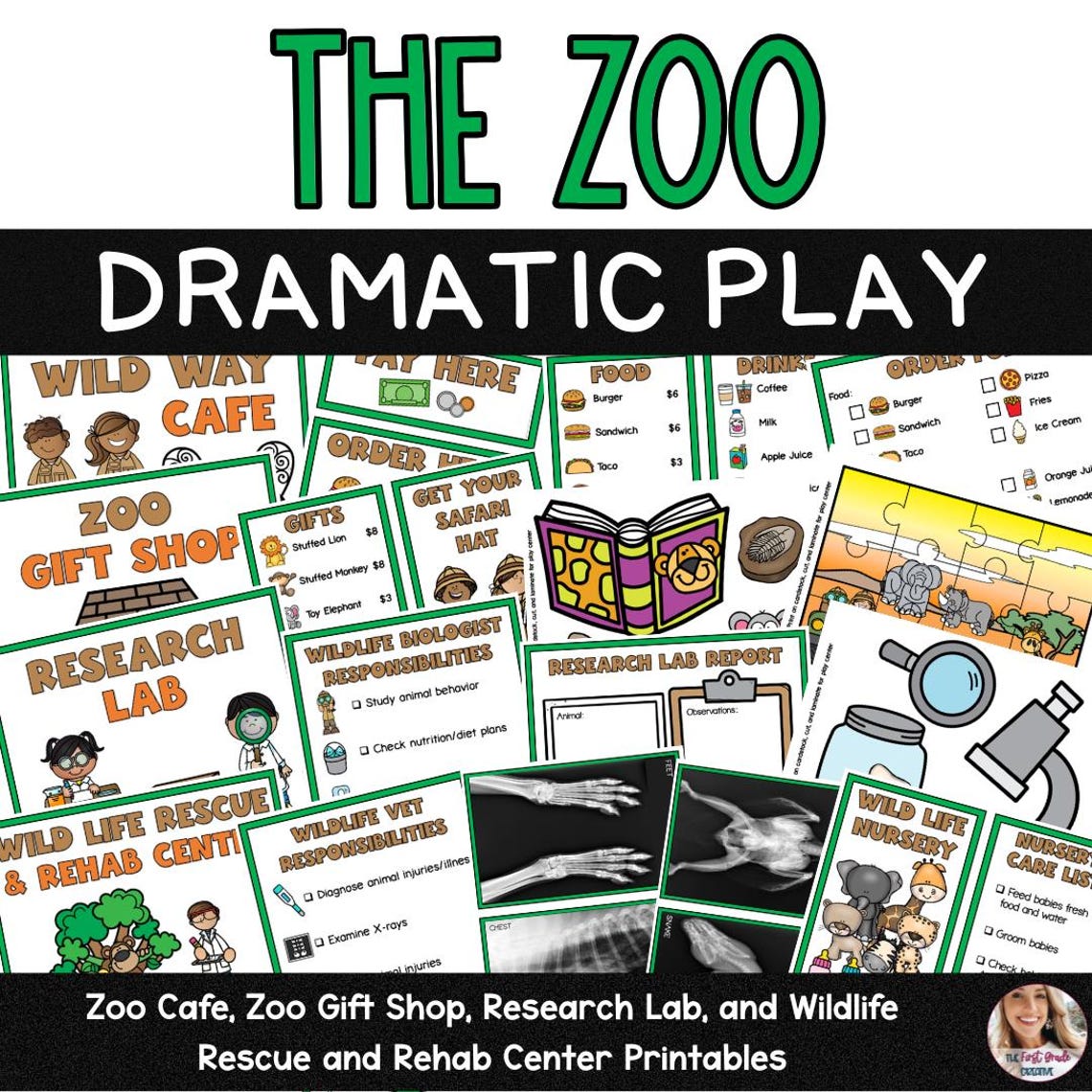 Zoo Dramatic Play Center / Safari Park Pretend Play / Elementary School ...