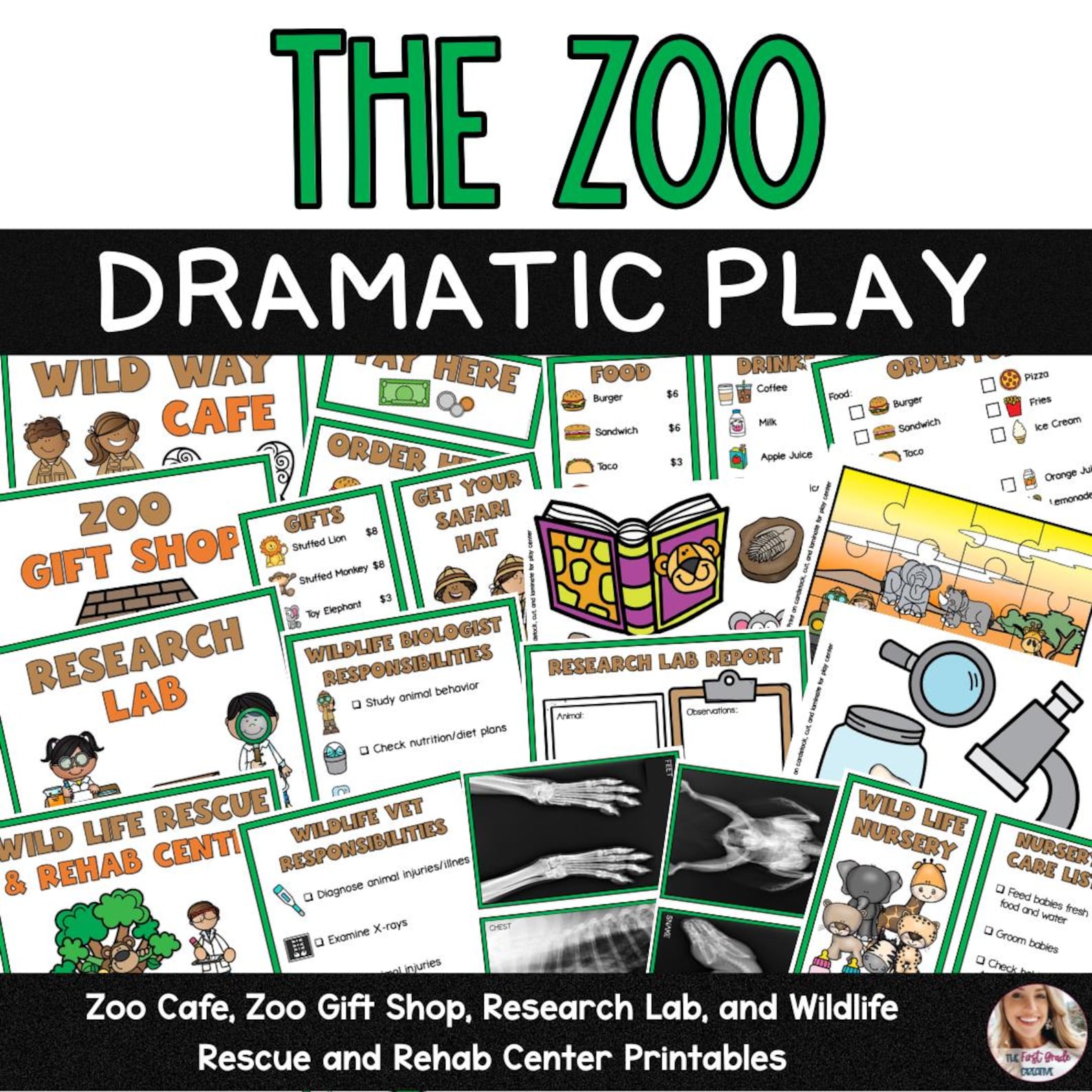 Zoo Dramatic Play Center / Safari Park Pretend Play / Elementary School ...