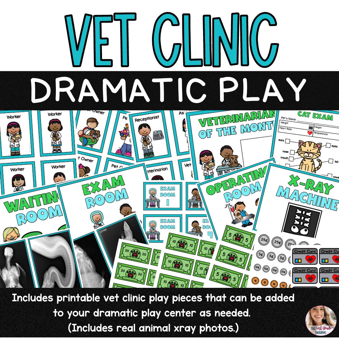 Vet Clinic Dramatic Play Center / Pretend Play / Elementary School ...