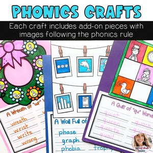 Digraphs Phonics Crafts / Phonics Activities / Elementary Phonics ...