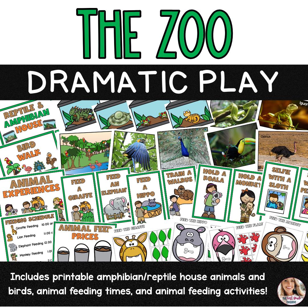 Zoo Dramatic Play Center / Safari Park Pretend Play / Elementary School ...