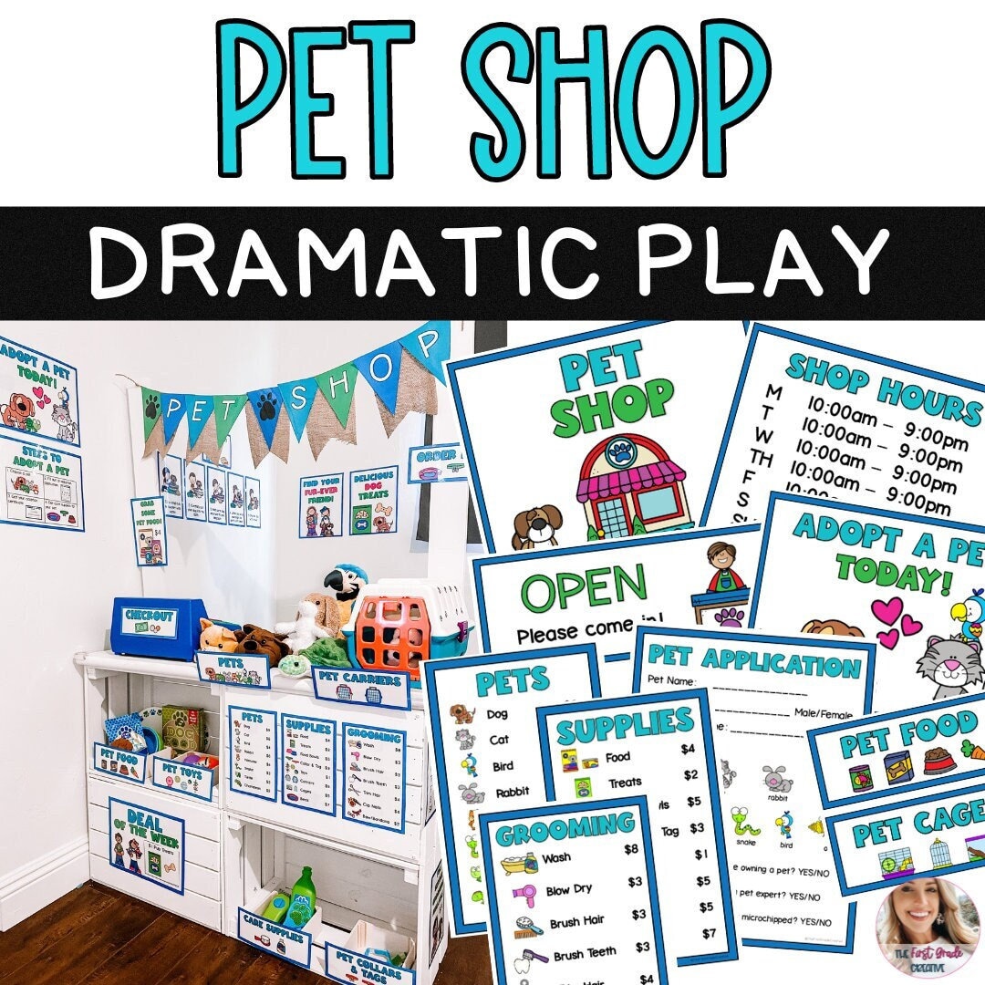Pet Shop Dramatic Play Center / Pretend Play / Elementary School ...