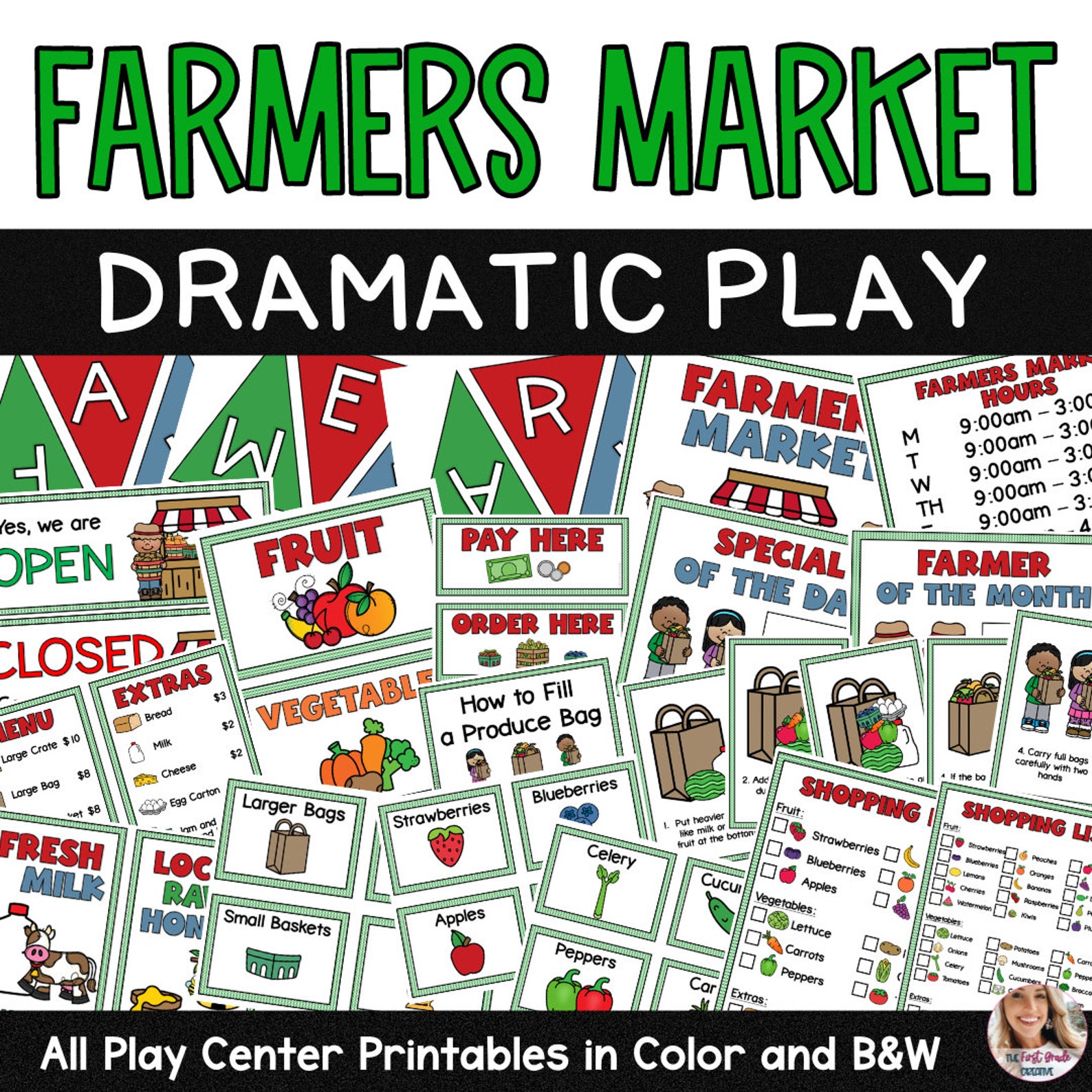 Farmers Market Dramatic Play Center / Pretend Play / Elementary School ...