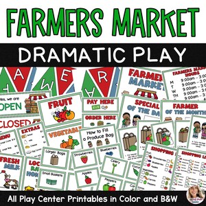 Farmers Market Dramatic Play Center / Pretend Play / Elementary School ...