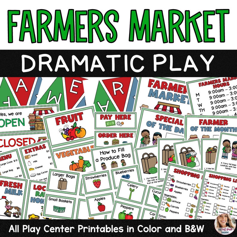 Farmers Market Dramatic Play Center / Pretend Play / Elementary School ...