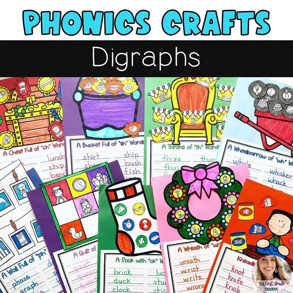 Digraphs Phonics Crafts / Phonics Activities / Elementary Phonics ...