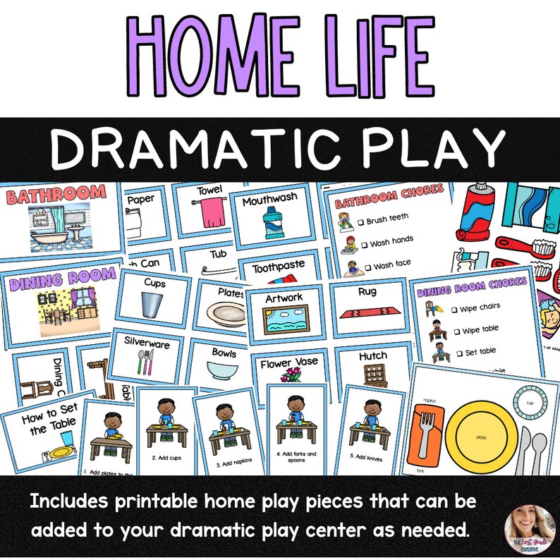 Home Life Dramatic Play Center / Pretend Play / Elementary School ...