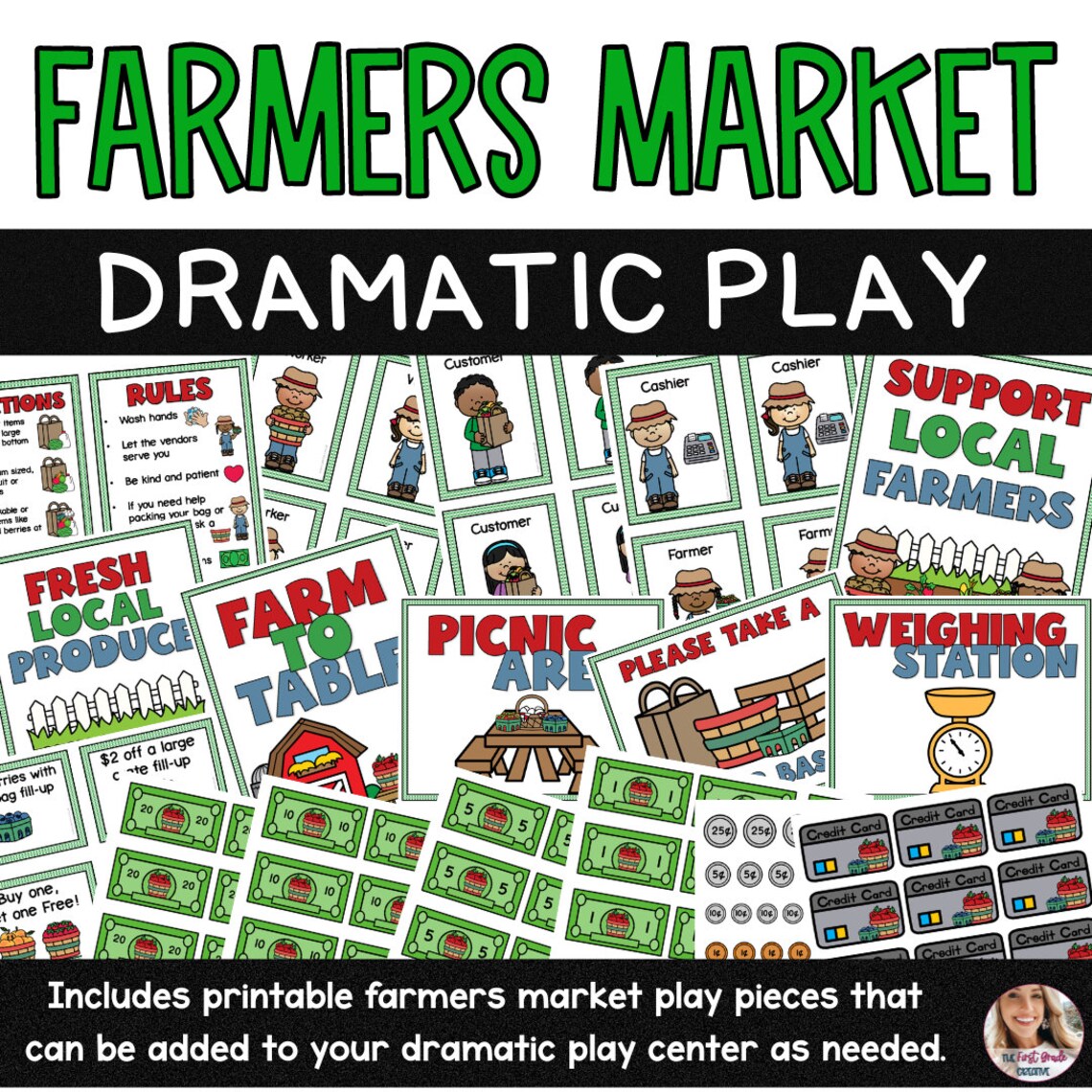 Farmers Market Dramatic Play Center / Pretend Play / Elementary School ...