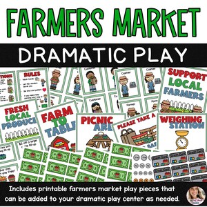 Farmers Market Dramatic Play Center / Pretend Play / Elementary School ...