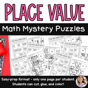 February Place Value to 100 Puzzles | Printable Math Puzzles | 12 ...