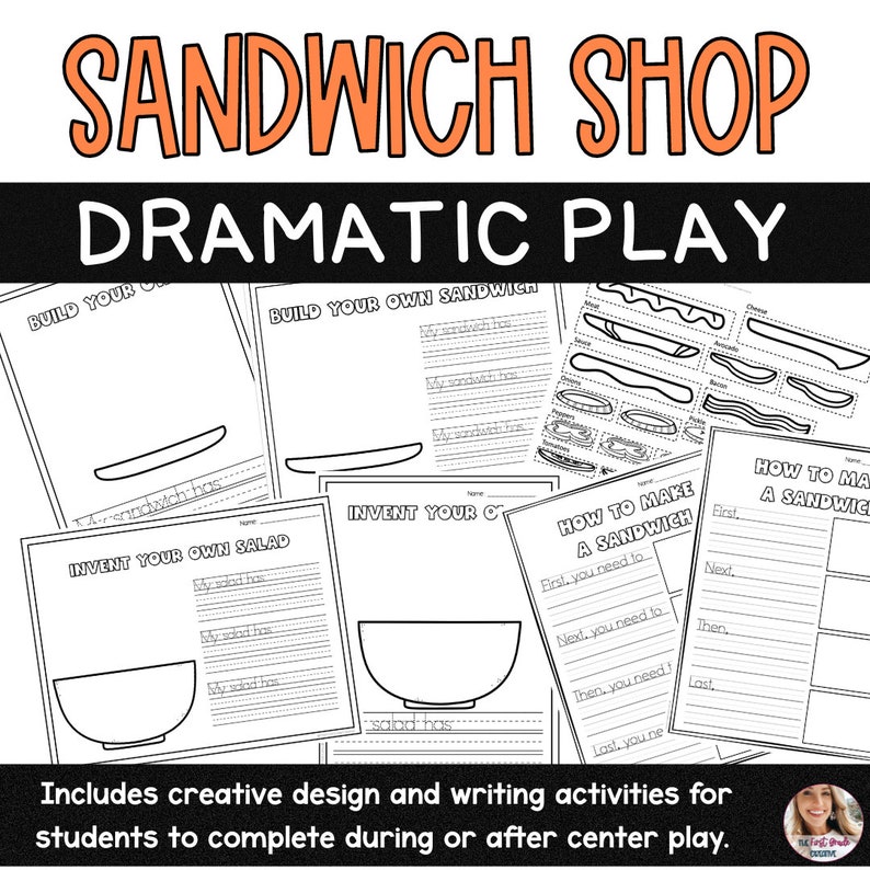 Sandwich Shop Dramatic Play Center / Pretend Play / Elementary School ...